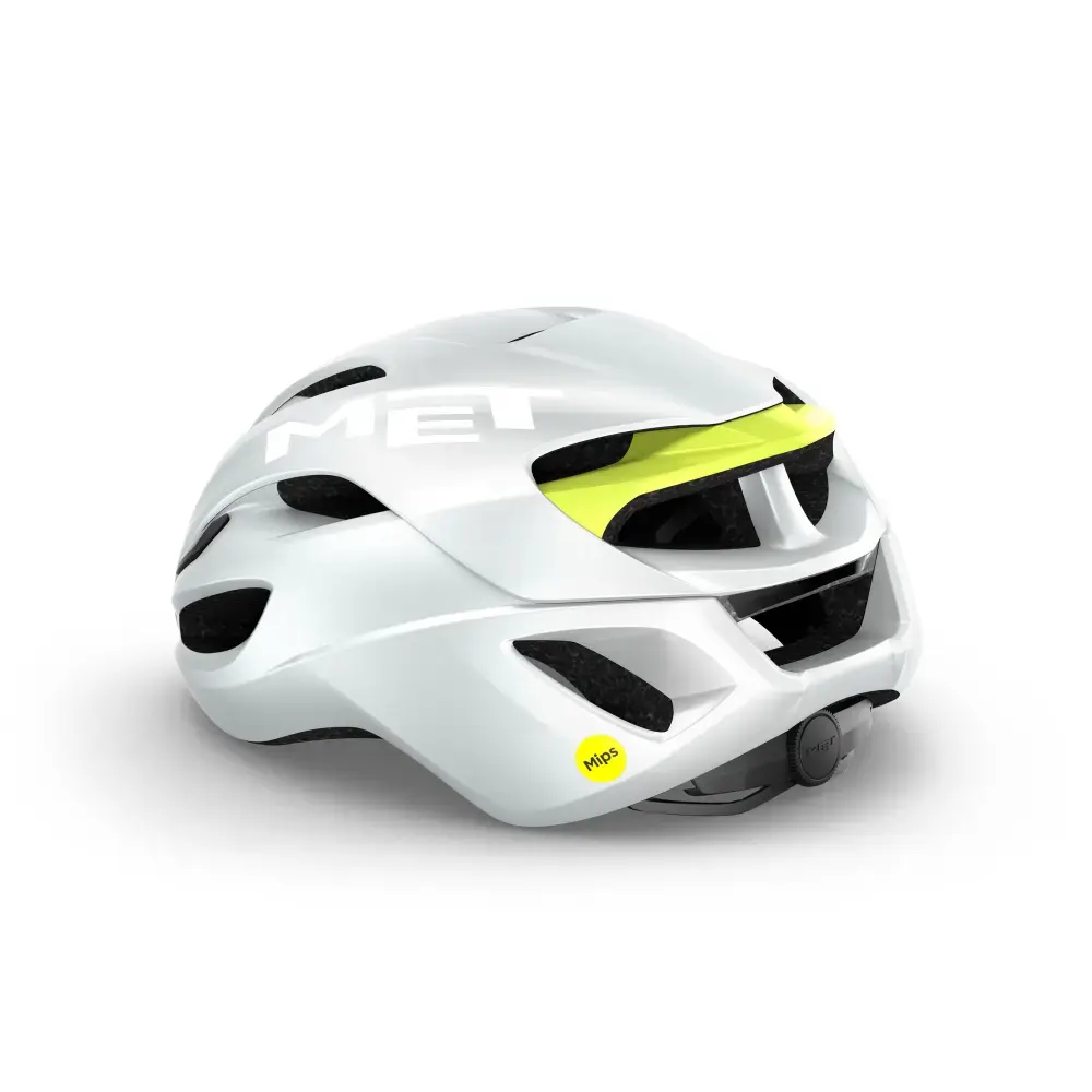 MET Rivale MIPS Race Fietshelm Wit/Groen