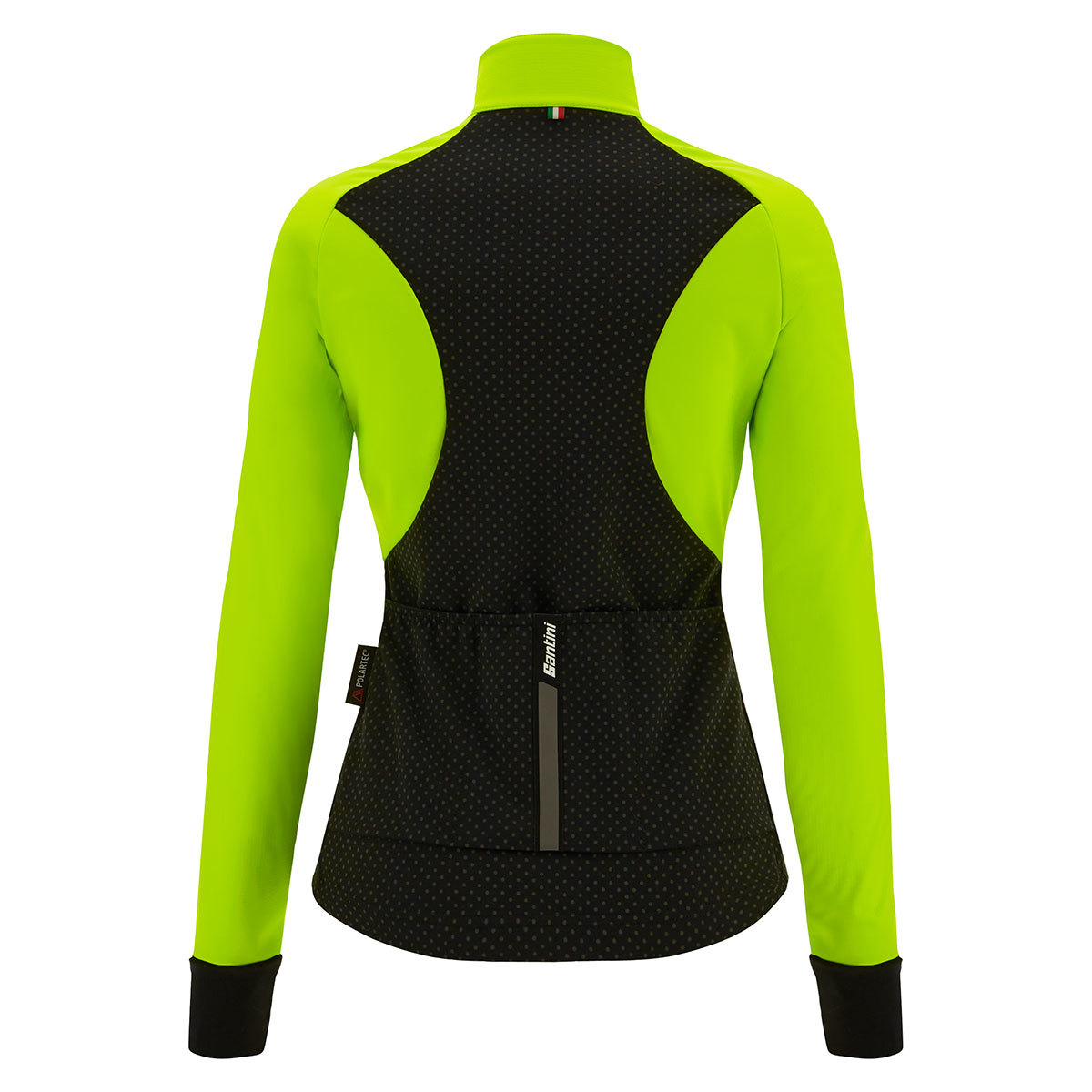 Santini Coral Bengal Fietsjack Fluo Groen/Zwart Dames
