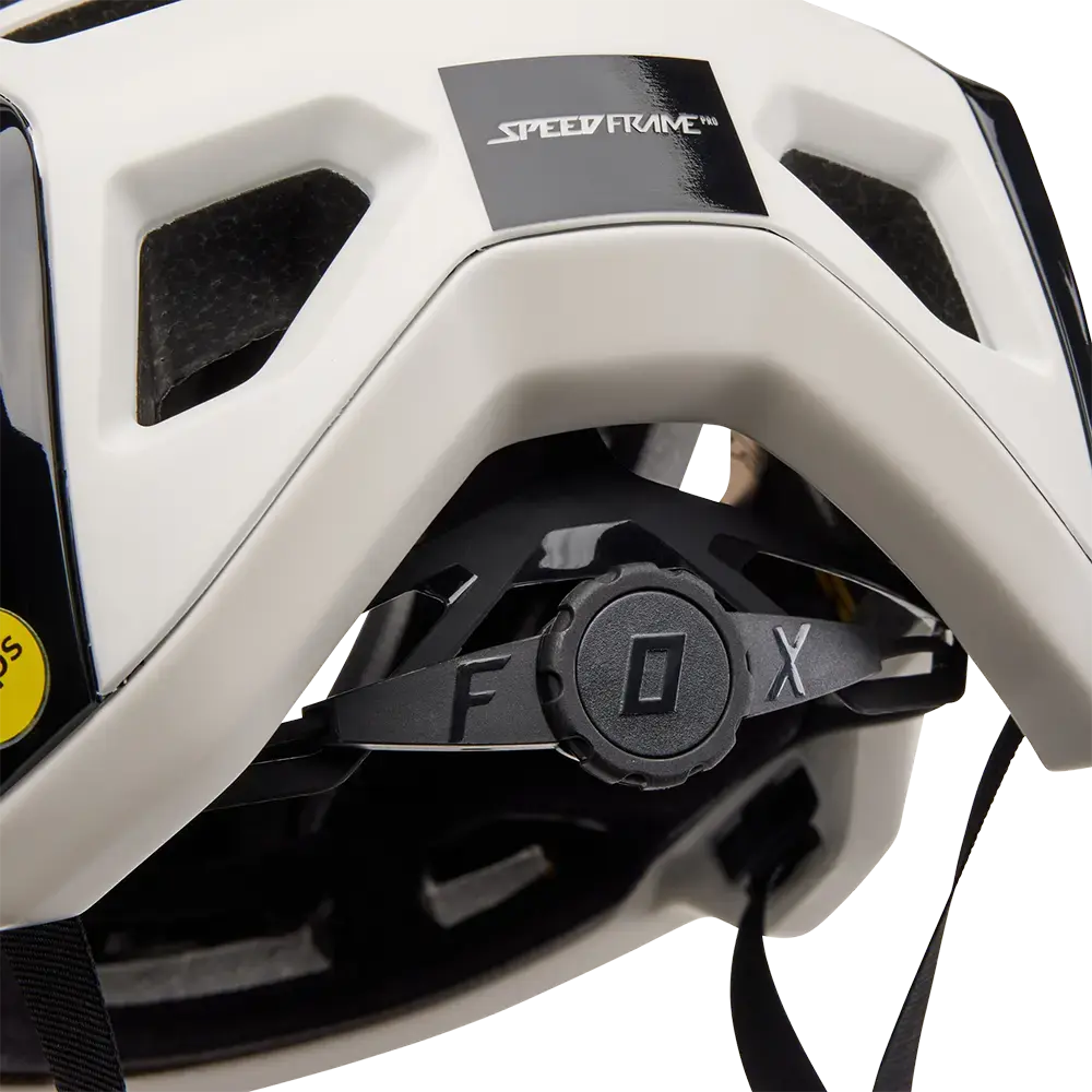 Fox Speedframe Pro Blocked MTB Fietshelm Vintage Wit