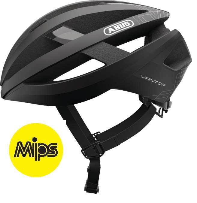 Abus Viantor MIPS Race Fietshelm Velvet Zwart