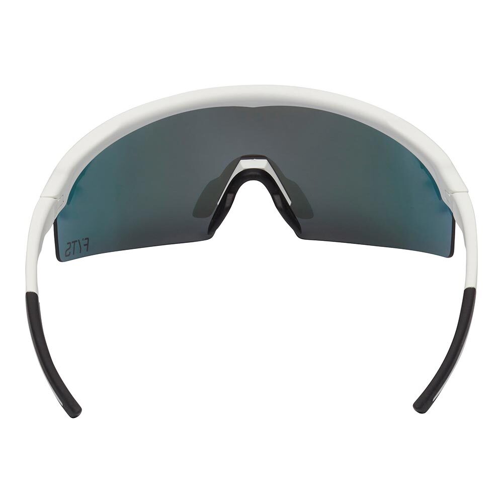 FYTS SNLR Fietsbril Mat Wit met Rode Lens